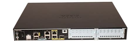 Cisco ISR 4321 1RU Router 50Mbps Performance 2x WAN LAN SFP Ports 2x NIM Slots 4GB Flash