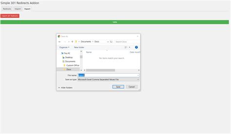 Simple 301 Redirects Addon