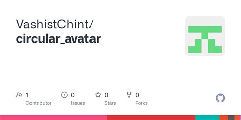 GitHub VashistChint Circular Avatar