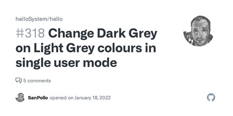 Change Dark Grey On Light Grey Colours In Single User Mode Issue 318