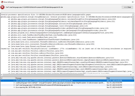 processor m32r can t read language spec d ghidra ghidra processors