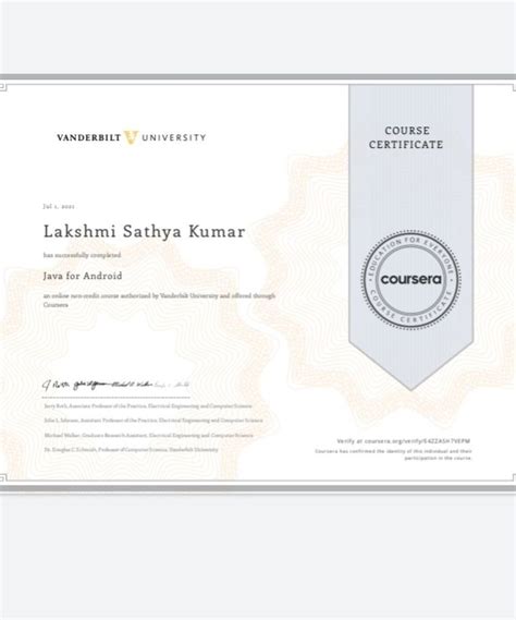 lakshmi sathya kumar on linkedin java android coursera