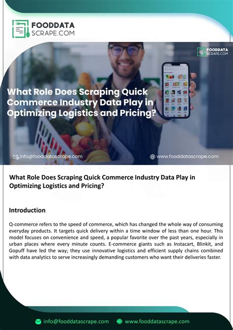 Ppt Scraping Quick Commerce Industry Data To Optimize Logistics Powerpoint Presentation Id
