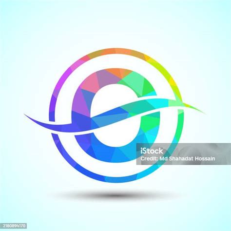 영어 알파벳 O 스우시 또는 바다 파도 로고 디자인 기업 비즈니스 아이덴티티를 위한 그래픽 알파벳 기호 0명에 대한 스톡 벡터