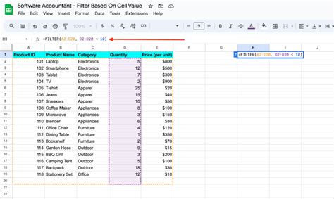 Google Sheets Filter Based On Cell Value Simple Methods