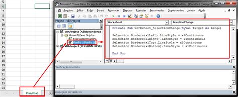 Adicionar Borda Ao Selecionar C Lulas Da Planilha Com Vba Ninja Do Excel