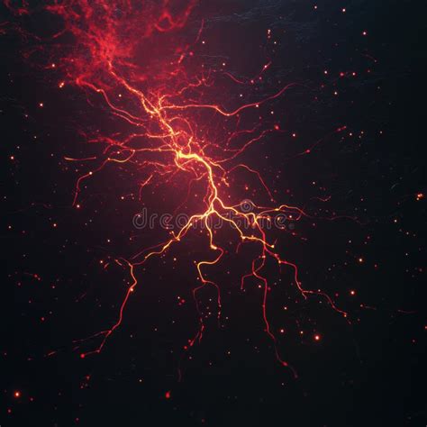 Scientific Depiction Of Glowing Neuron Pathways And Electrical Pulses