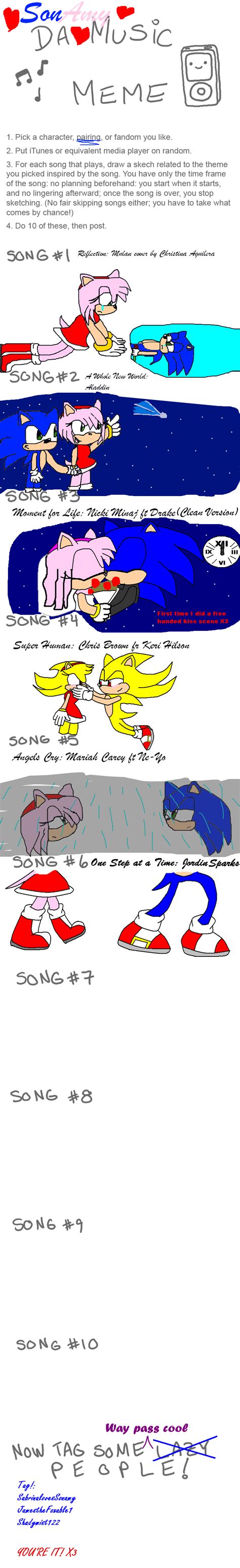 Sonamy Song Meme Wip Sonamy Fan Art Fanpop