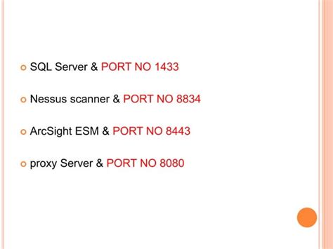 Ports And Protocols Pptx