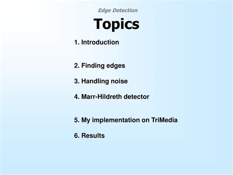 ppt edge detection by applying the marr hildreth detector powerpoint