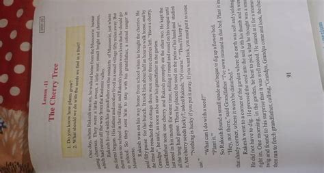 Lesson 11 2021−22 The Cherry Tree 1 Do You Know How Plants Grow 2 What