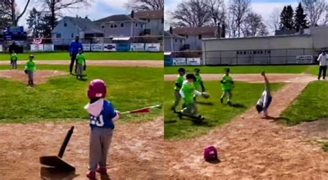 Video Of Girl In Tee Ball Cartwheeling To First Base Goes Viral