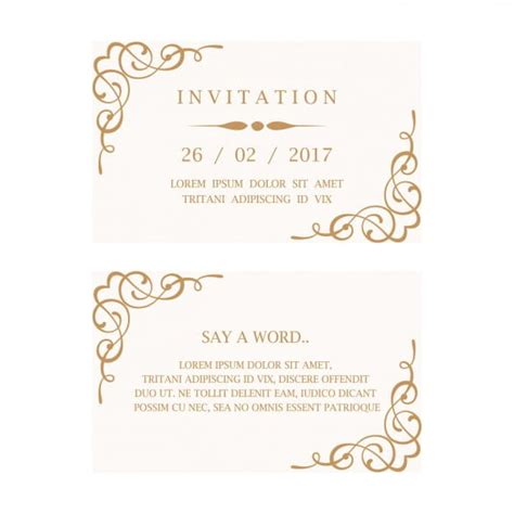 결혼식 초대 카드 Eps Uidownload