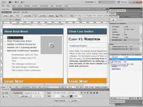 Enable Disable CSS Properties In Dreamweaver YouTube