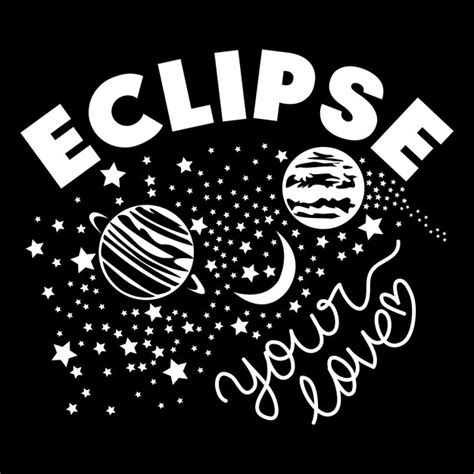 Premium Vector Eclipse Text In The Space