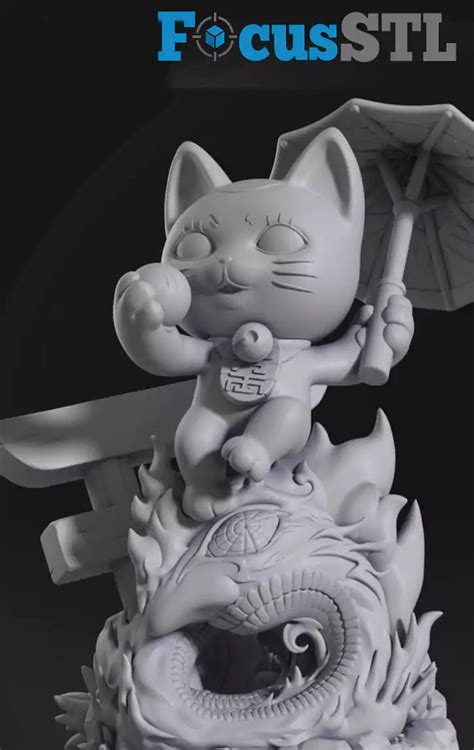 Dandadan Cat Stl 3d Print Model Focusstl