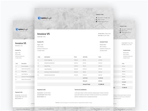 Invoice V5 Free Bootstrap 5 Html Invoice Template