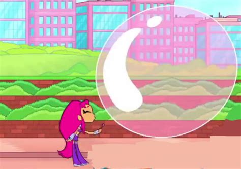 Starfire Blows A Huge Bubble By Herofoxynighthowler On Deviantart