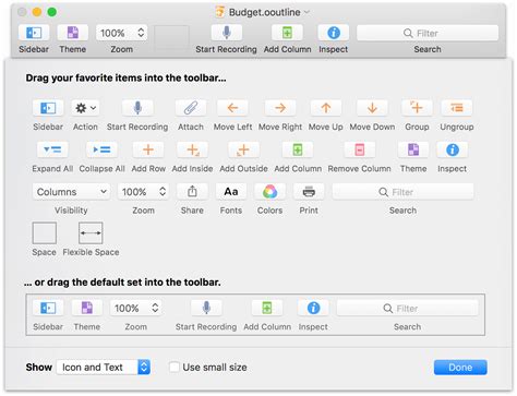 Omnioutliner 5 Pro Reference Manual For Macos Using The Toolbar