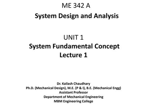 Lecture 1 System Fundamental Conceptpdf