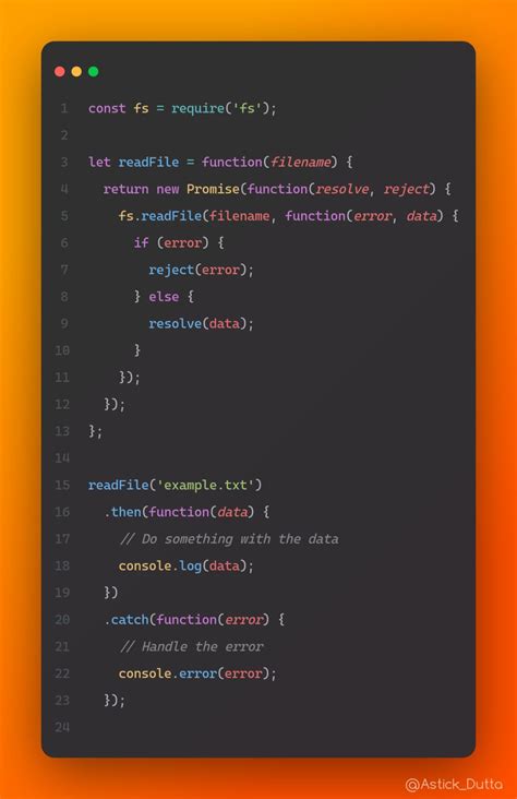 Astick Dutta On Linkedin Promises In Javascript And Nodejs