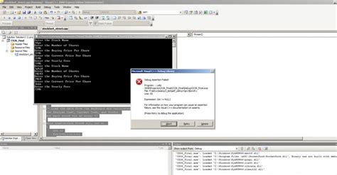 C Stock Sorting Program Issue