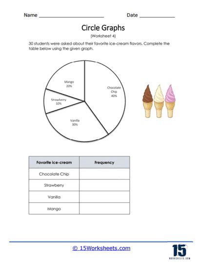 circle graphs worksheets 15