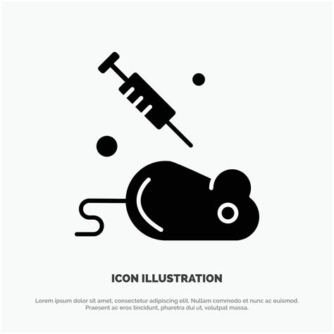 Experiment Laboratory Mouse Science Solid Glyph Icon Vector 14644272 Vector Art At Vecteezy