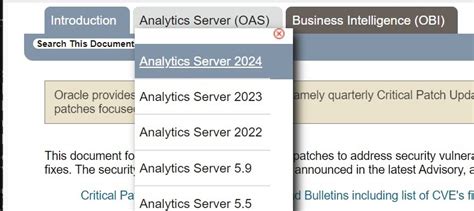 Obiee In Il Oracle Oas 2024 76 October 2024 Patch And The Missing