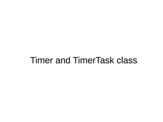 Timer Class In Java PDF