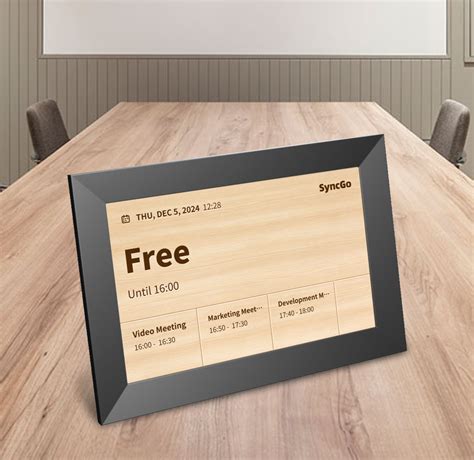 SyncGo Smart WiFi Digital Calendar 10 1 Inch Touch Screen Wi Fi Calendar Sync With Microsoft