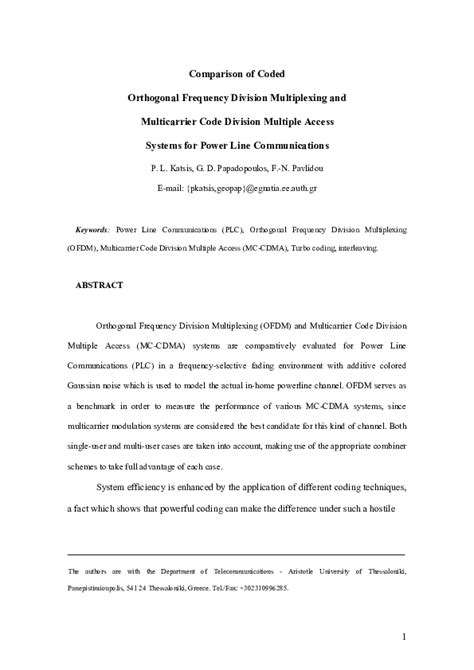 Pdf Comparison Of Coded Orthogonal Frequency Division Multiplexing