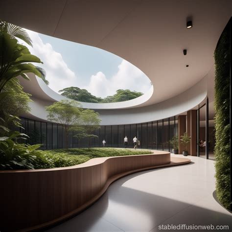 Parametric Courtyard Design In Singapore Architecture Stable