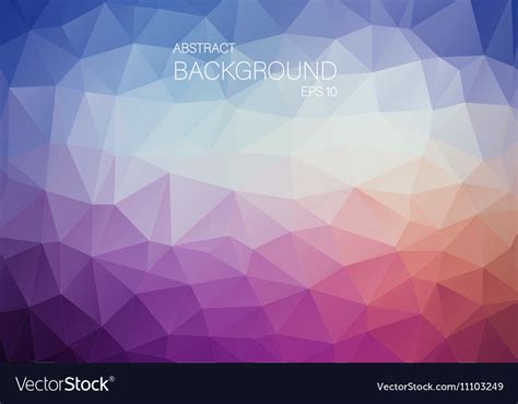 Abstract Violet Triangle Shapes Background Vector Image