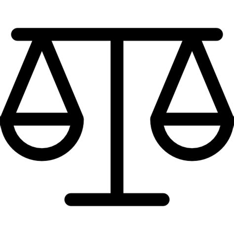 Balancing Scale Outline Icon