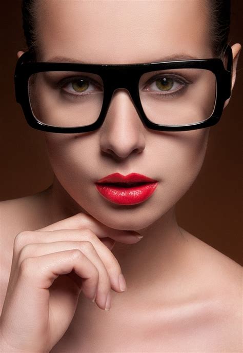 Geek Chic Brains Beauty Sexy Geek Model