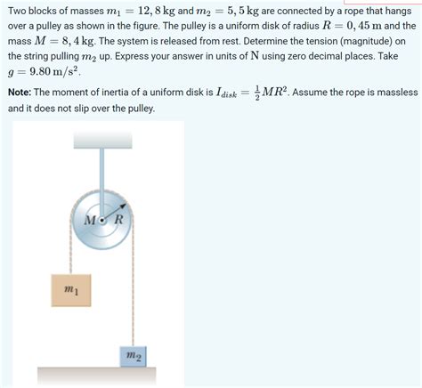 Solved Two Blocks Of Masses M1128 Kg And M255 Kg Are Connected By