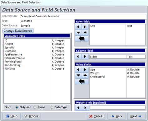 Microsoft Access Crosstab And Chi Square With Total Access Statistics