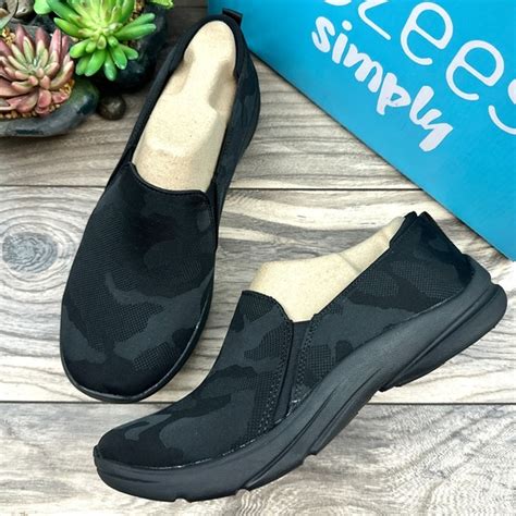 Bzees Shoes Nib Bzees Lunar Comfort Flats Loafers Slip Ons Black
