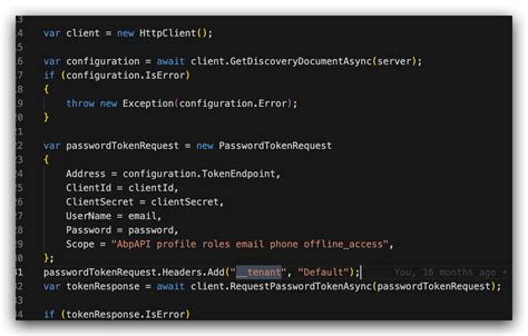 How Can I Get Accesstoken Using Password Flow For A Tenant 5485 Support Abpio