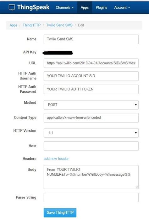 send sms from arduino via internet with enc28j60 and thingspeak