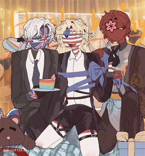 Countryhumans • Uk X America X China Hình ảnh Thế Giới