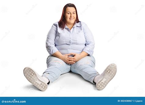 Lazy Woman Sitting On The Ground And Smiling Stock Image Image Of Ground Person 302438867