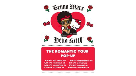Hello Kitty X Bruno Mars Return For The Romantic Tour Celebrate
