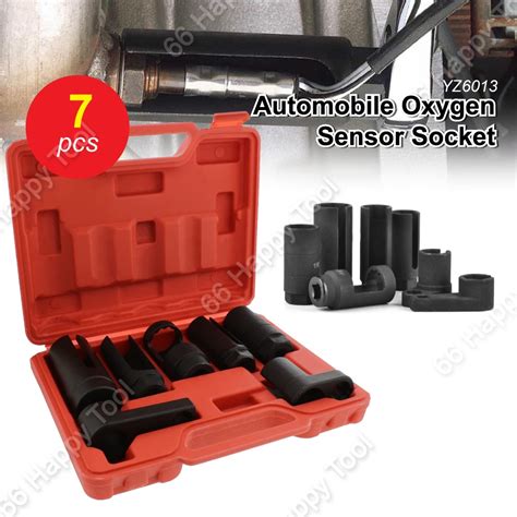 7pcs Automobile Oxygen Sensor Socket Remover Tool Set Automotive Oil Pressure Sending Unit
