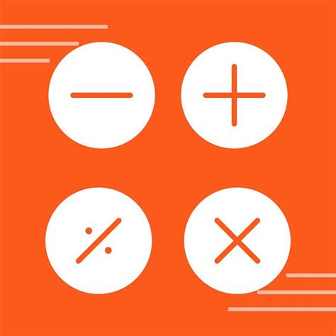 Math Symbols Unique Vector Icon 23323808 Vector Art At Vecteezy