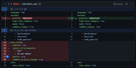 Coderabbit お試ししたくて面談管理ツールを作ってみる （その9：coderabbityamlでエラーが出てたので修正）