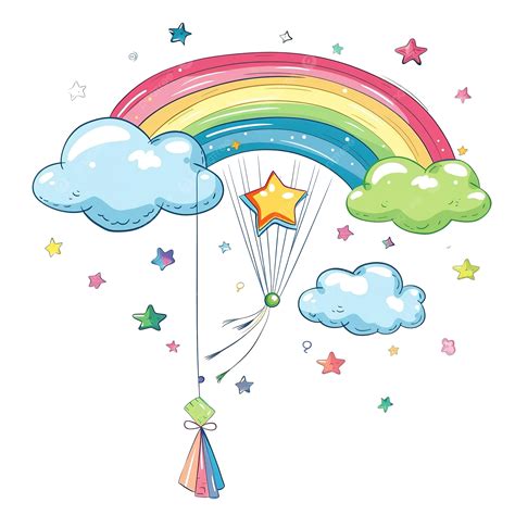 연 풍선 무지개 구름의 귀여운 만화 무지개 하늘 무지개 구름 무지개 Png 일러스트 및 이미지 에 대한 무료 다운로드 Pngtree
