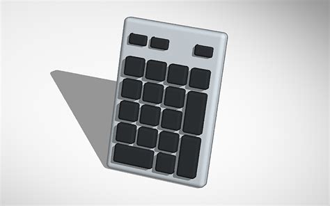 3d Design Numeric Keypad Tinkercad