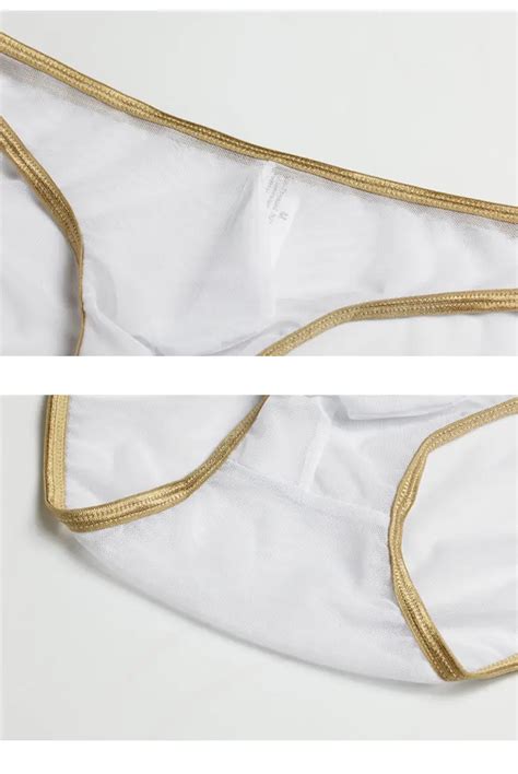 Сетка Прозрачное нижнее белье для супер эротичное мужское белье Sexy